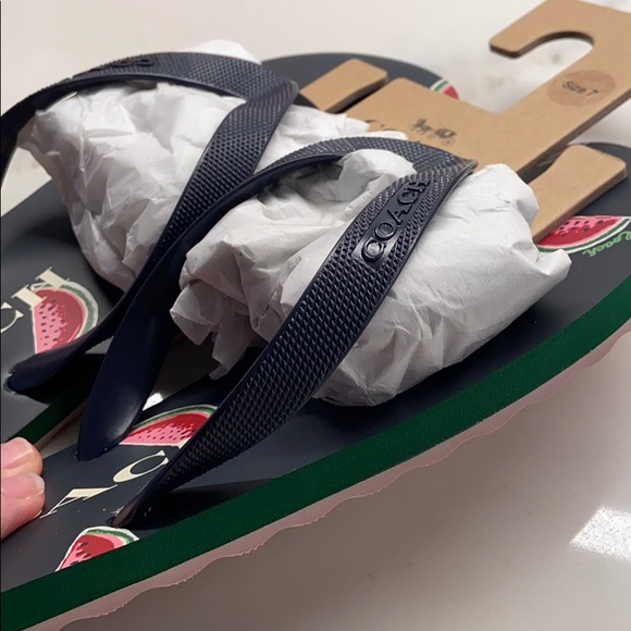 Coach | Shoes | Nwt Coach Watermelon Flip Flops | Poshmark